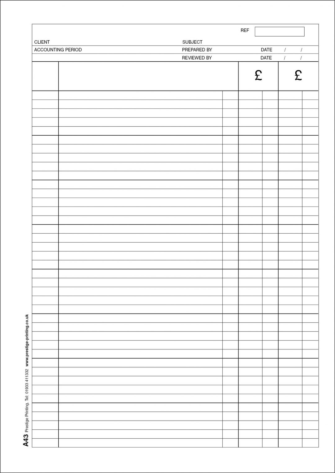 A4 Personalised Analysis Pads - Prestige Printing